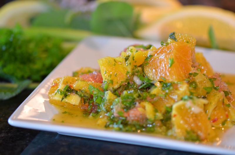 Grapefruit Citrus Salsa for Seafood